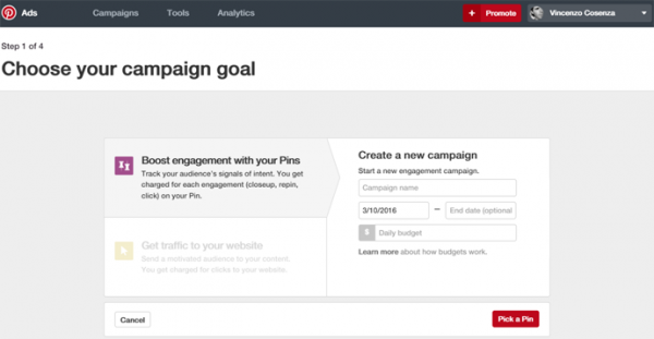 Guida a Pinterest Ads Manager: creare pin sponsorizzati - Vincos di ...