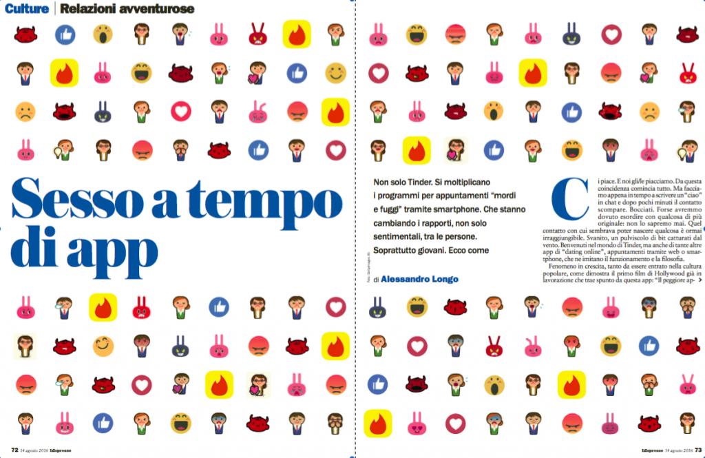 Tinder e le app di dating: intervista per L'Espresso - Vincos - il blog ... Tinder e le app di dating: intervista per L'Espresso - Vincos - il blog ...